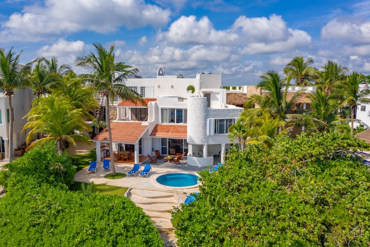 Oceanfront Home Best Location Akumal 4 Bedrooms - Akumal