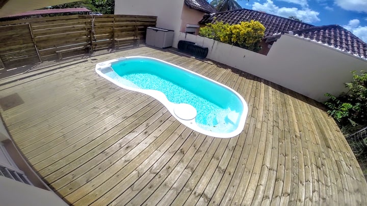 Maison T3 Saint-anne à 5 Min Plage-piscine Privée - Martinique