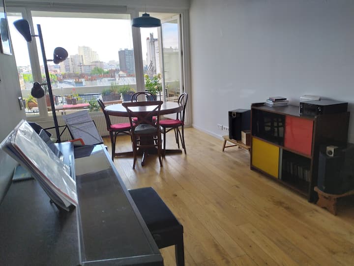 Paris, Grand Appartement Avec Vue, 2 Chambres - Gare Montparnasse - Paris