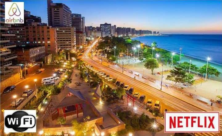 Cozy Flat Sea View Netflix - Fortaleza