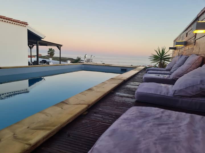 Holiday House With Sea View And Heated Pool. - Tenerife
