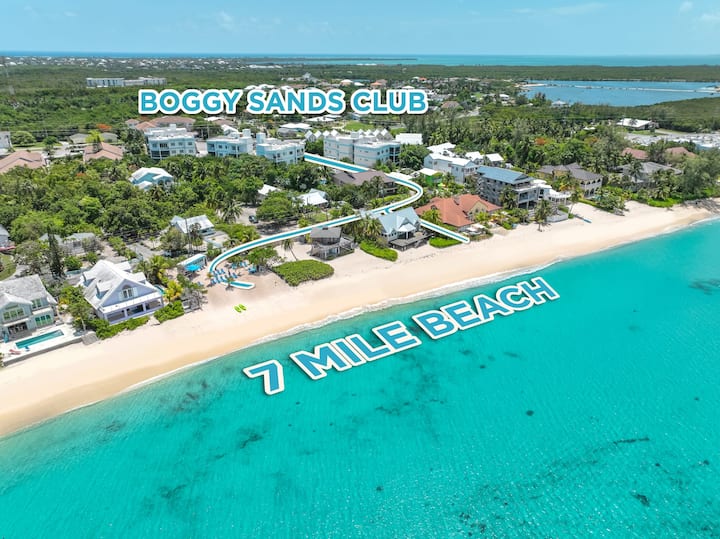 7 Mile Beach Penthouse - Private Beach Club + Pool - West Bay
