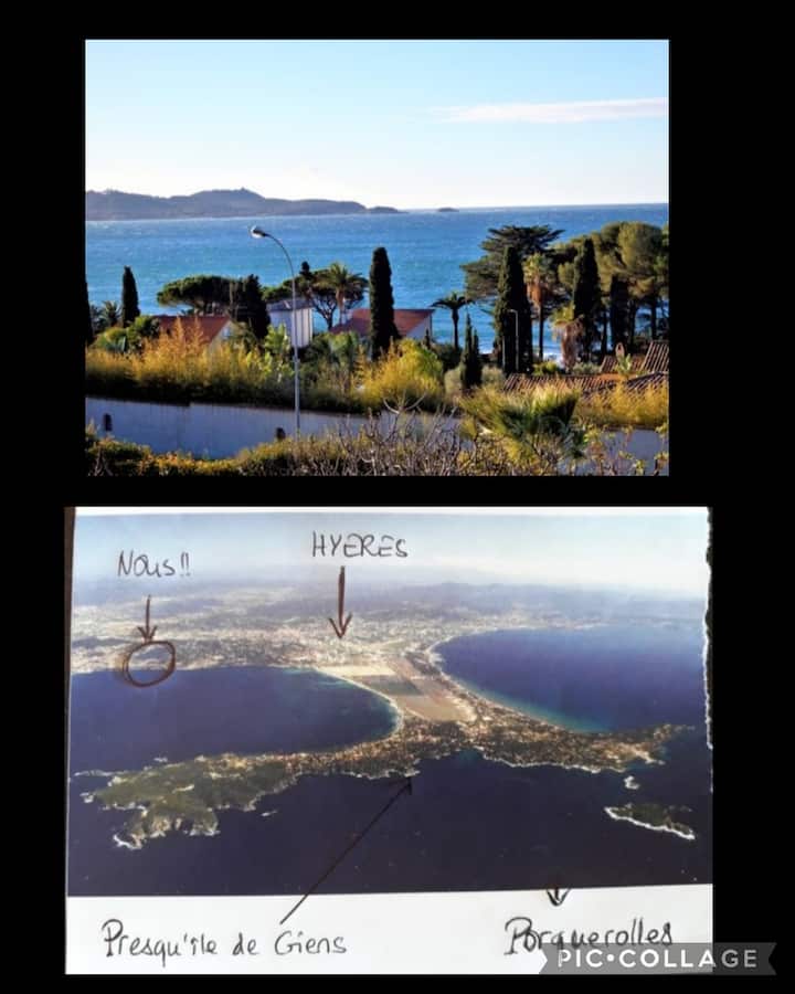 Bas De Villa Vue Mer (Accès Crique Rocheuse 300m) - Carqueiranne