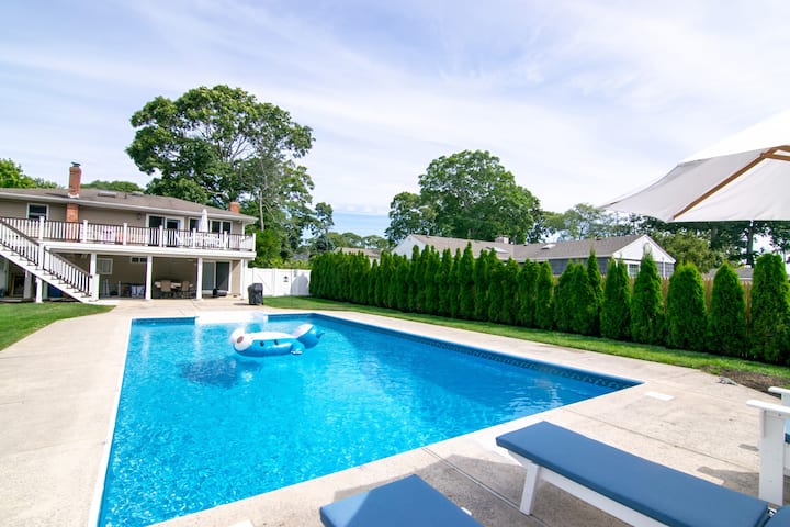 40x20 Heated Salt Pool · Sun Deck · Sleeps 6 - Holiday Beach, Center Moriches