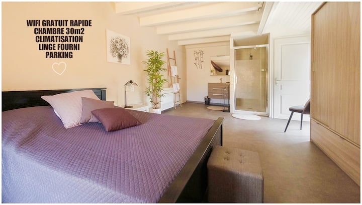 Chambre D'hôtes Ardèche 30m2, Parking, Wifi, Calme - Balazuc