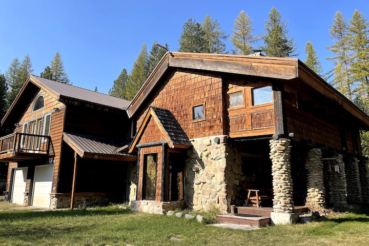 Montana Log/river Rock Home. 7 Miles To Gnp - Montana