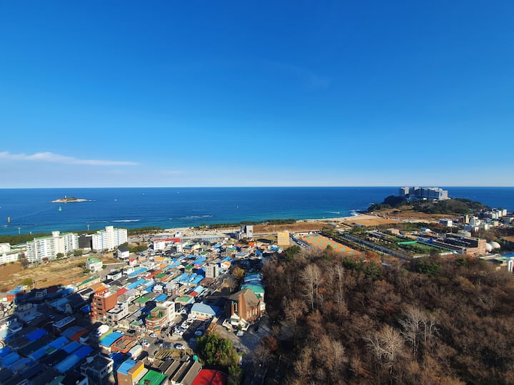 초럭셔리 신축 더블루테라 테라스호텔 2침대 1.5룸 스위트룸, 초고층 파노라마 오션뷰! - 속초시