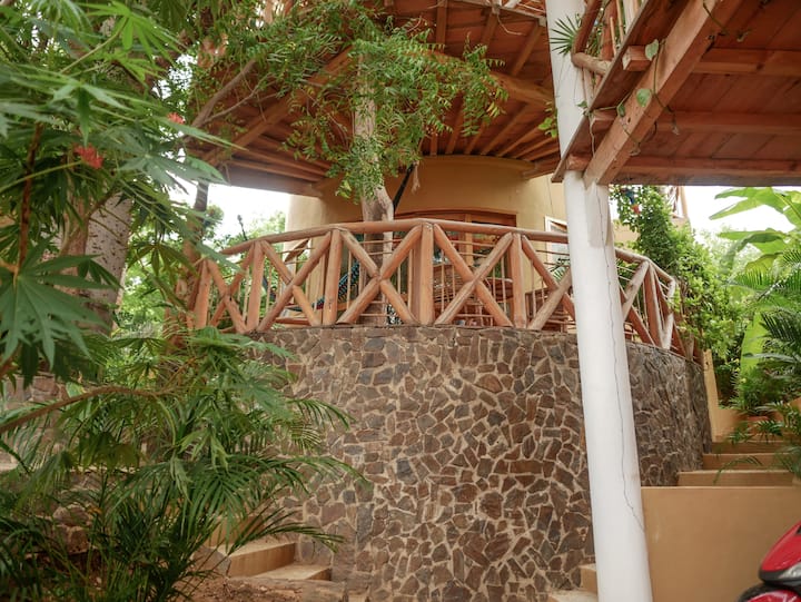 Acogedora Cabaña Con Vistas A La Piscina Y Jardin - Mazunte