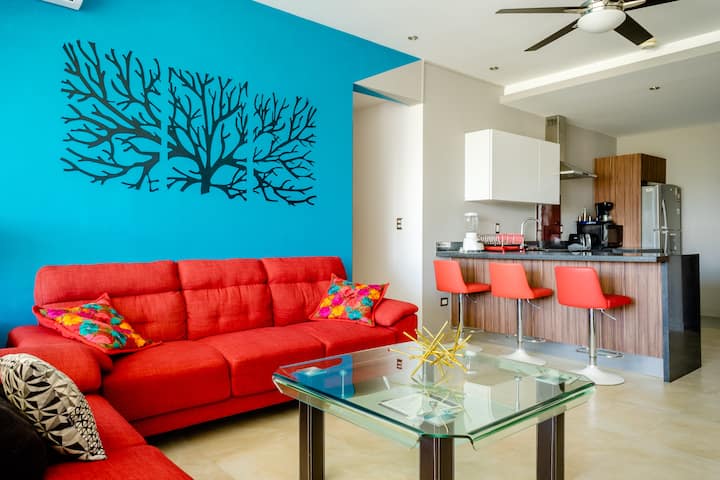 Elegant, Cozy & Centric - 6 Min. 5th Ave. 6 People - Playa del Carmen