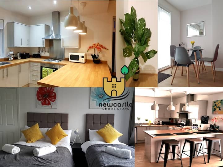 🏡4bed House+free Parking+wifi+near Newcastle City - Newcastle upon Tyne