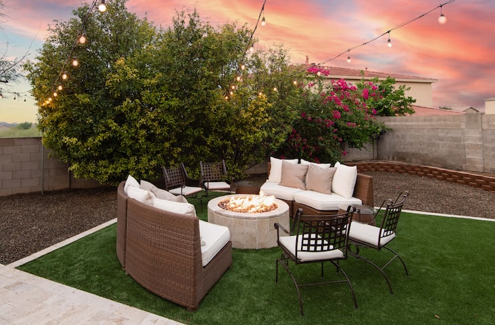 Fire Pit | Theater | Gym | Modern 4 Room Spacious - Marana, AZ