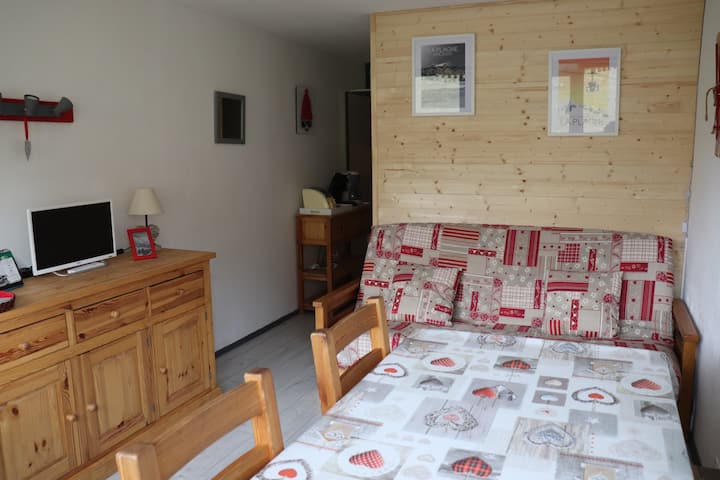 Appart Aime 2000 Vue Piste Exposé Plein Sud, 4 Per - La Plagne