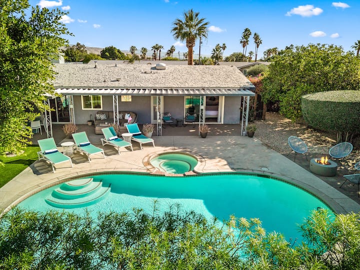 The Grapefruit Groove, Mcm Styled Home And Casita - Palm Springs, CA