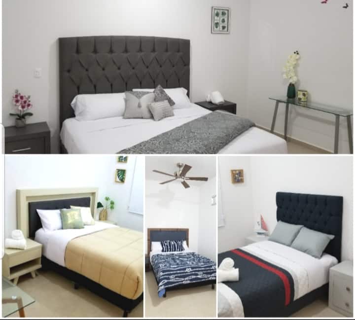 *Casa Paraíso* Amplia E Iluminada, 3rec, Ac, Wifi - Playa del Carmen