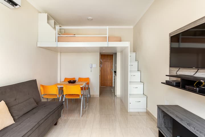 Santos - Sp 
Estúdio Na Praia Do Boqueirão/gonzaga - 산투스