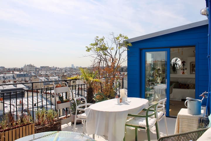 Superbe Terrasse De 30m² Avec Vue Panoramique - Parigi