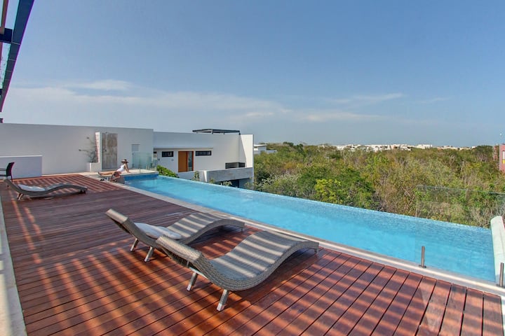 Aldea Zama- Studio Condo, With Rooftop Pool - Tulum