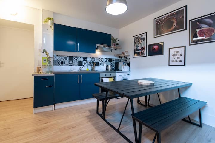 Idéal Voyageurs Pro. 2 Ch. 2 Sdb /Tv /Wifi/bureau - Saint-Étienne