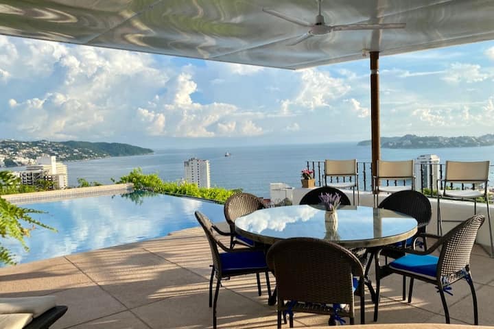 Villa Con Alberca Y Vista Al Mar - Acapulco