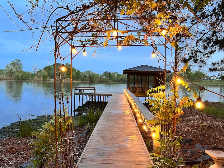 Private Dock - Lake Olmstead | "Meet Me Dockside" - Augusta National Golf Club