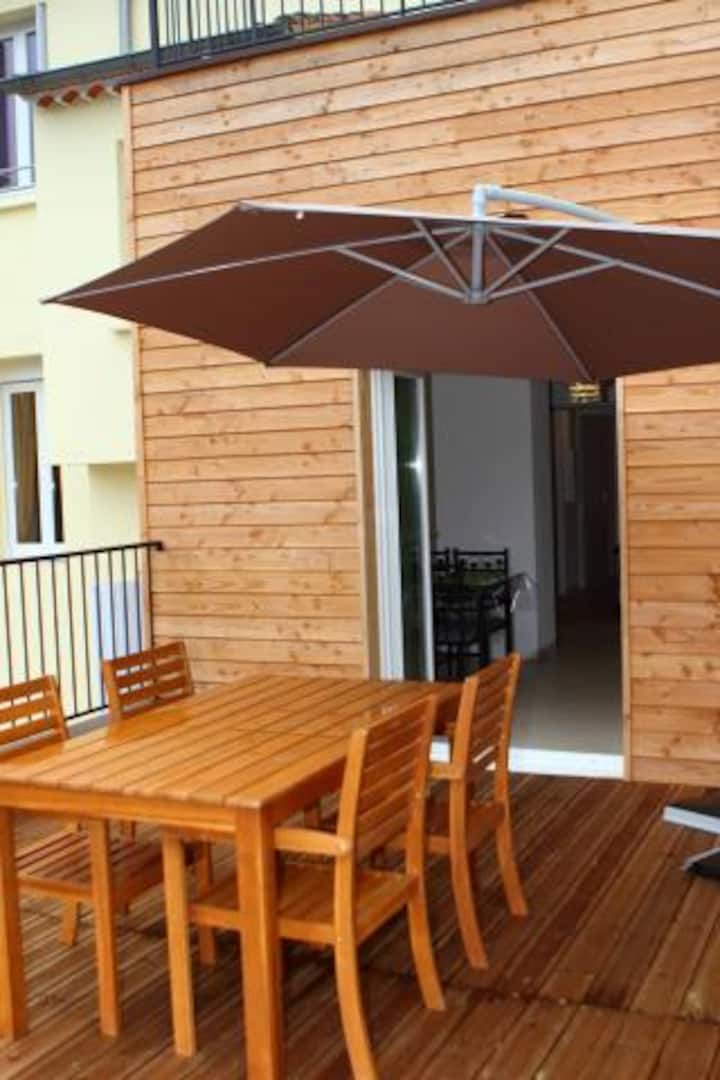 Beau T2 Moderne35m2 Terrasse Immense Local Velos - Lamalou-les-Bains