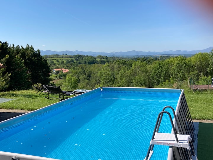 Grande Maison - Piscine - Jardin - Vue Panoramique - Pays basque français