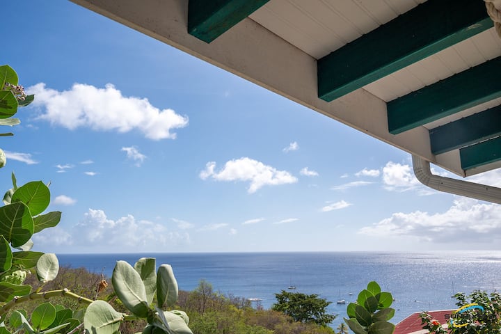 Villa "La Lady 6", Vue Mer à 180°, Plage à 300 M - Martinica