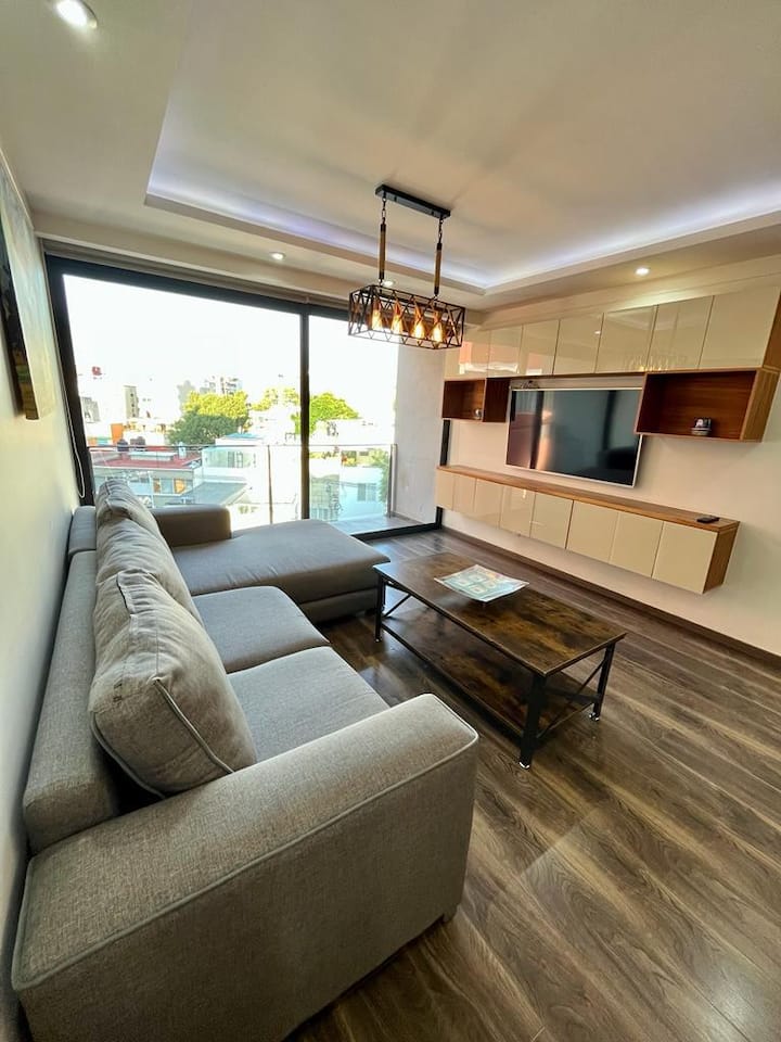 Dn Boutique Living. Frente A Parque. Seguridad 24h - 멕시코시티