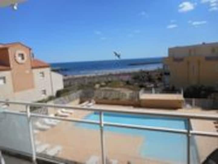 Valras Plage Pieds Dans L Eau  Piscine Non Fum - Valras-Plage