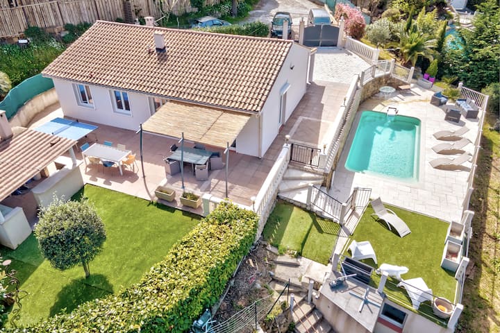 Villa 3 Chambres Avec Piscine à 10 Min De Cannes - ムージャン