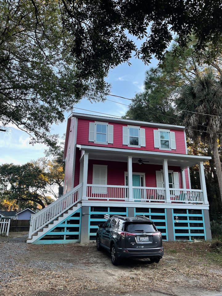 Folly Red House - Uper Unit - Folly Beach, SC
