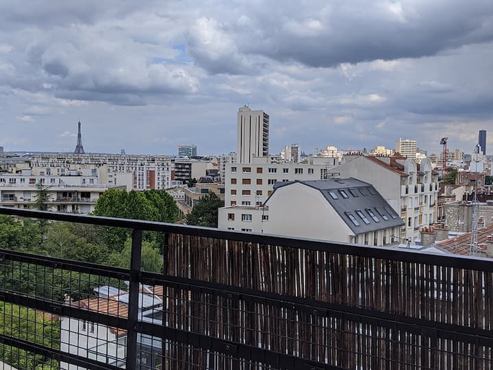 2p - 10mn De Montparnasse - Vue Sur La Tour Eiffel - Vanves