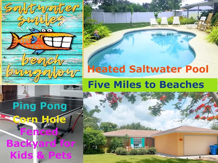 Saltwater Smiles-5 Miles To Beach-salt-heated Pool - Bradenton Beach