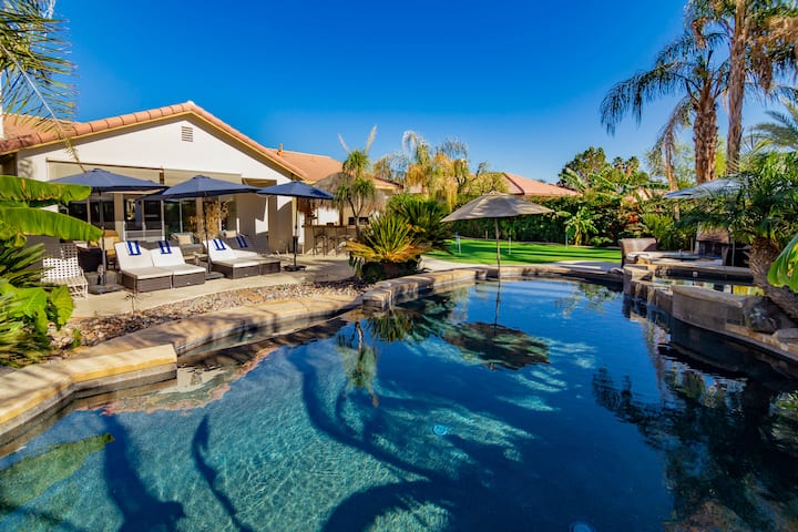 28 Days+ Palm Desert Tropical Pool Home 4bd/3bth - Palm Desert, CA