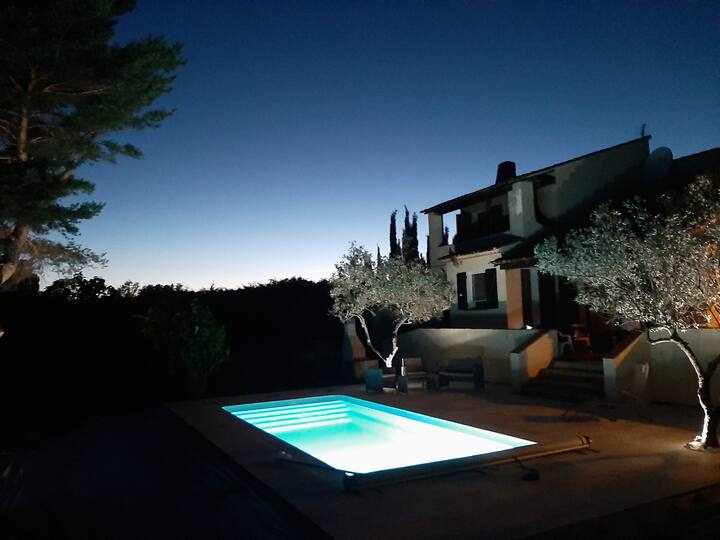 Maison Piscine Privée Chauffée Dans Le Verdon Var - Régusse