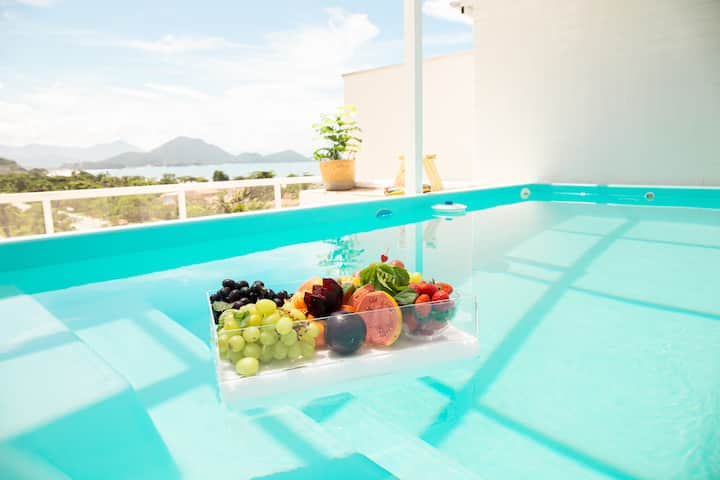 Cobertura C/ Piscina Particular - Praia Toninhas - Ubatuba