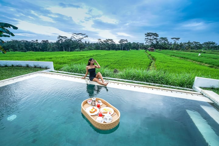 2 Br Villa With Open View Of Rice Paddies & Sunset - Gianyar