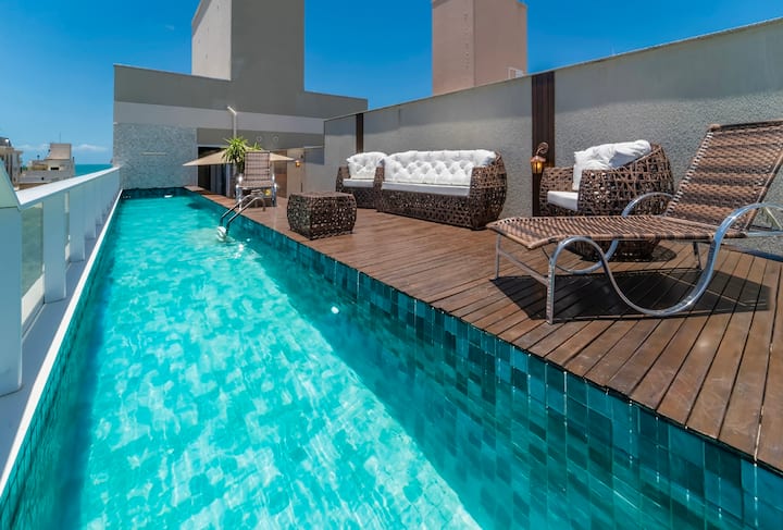 Casa Bombinhas-mariscal Piscina, Beira Mar - Bombinhas