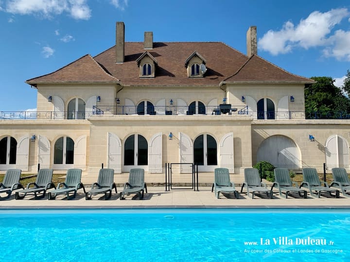 Villa De Charme Avec Piscine Clôturée - Casteljaloux