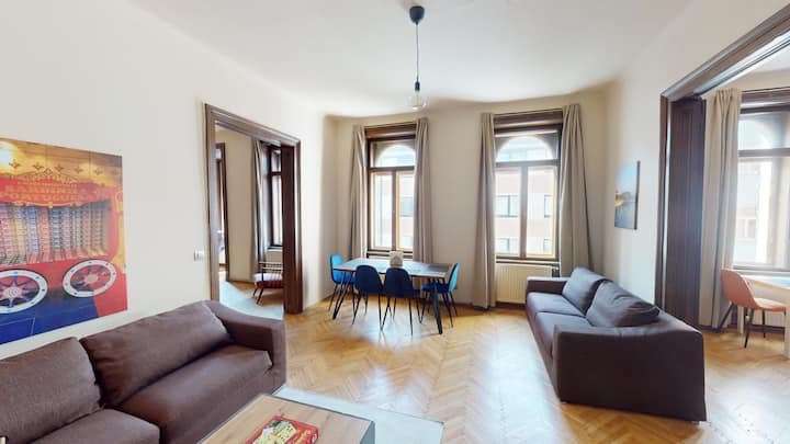 Wohnung Justinus 120m2, 2 Sz, 1 Wz, 2 Wc, 3tv - Wien