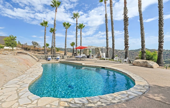 Private Home On 2.5 Acres. 4 Br W/ Pool & View - Valley Center, CA