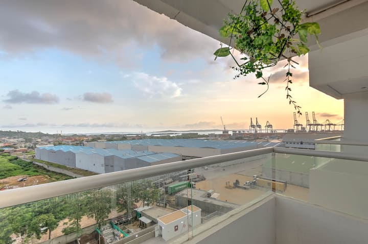Apartment W/ Workspace And Beautifull Bay View - Cartagena