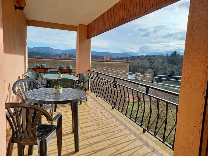 Habitación Doble En Casa Familiar Con Vistas - Vic