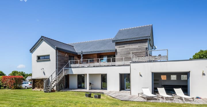Villa Architecte Piscine Intérieure Privée 12 Pers - Brittany