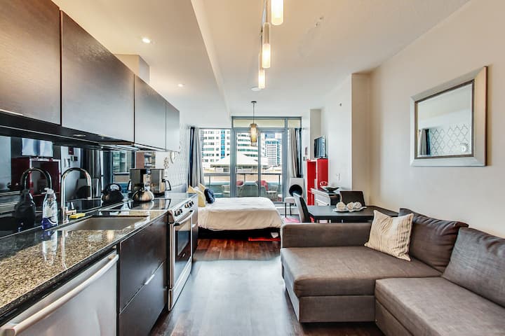 🌿||Cozy+stylish||🍄 Entertainment District Studio - Toronto
