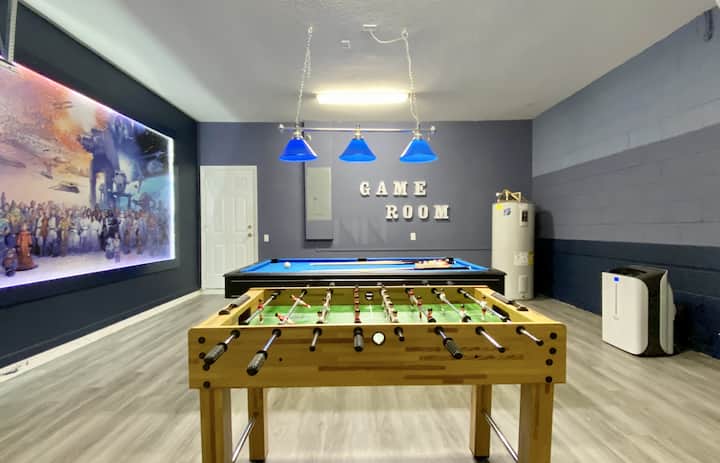 Retreat W/ Game Room + Pool & Bbq | 8min Disney - Celebration, FL