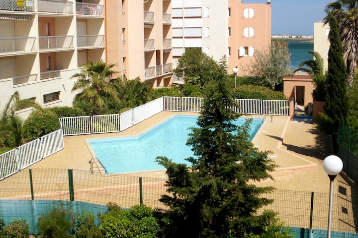 T2 Cabine à Gruissan, Plage Du Grazel - Gruissan