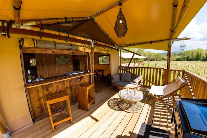 Luxury Lodge Sur Pilotis, Glamping En Ardèche - Vallon-Pont-d'Arc