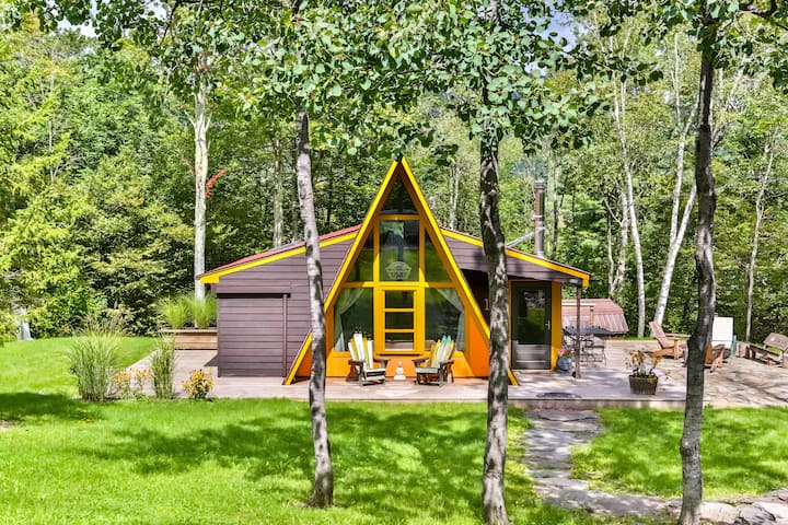Original A-frame/sauna/quiet Oasis - Hunter Mountain, NY