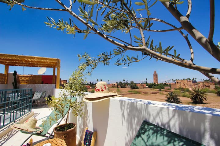 Ker47 Vue Panoramique/bassin + Transfert Offert - Marrakesch